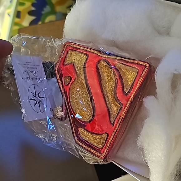 Christopher Radko | Holiday | Christopher Radko Superman Logo Ornament ...
